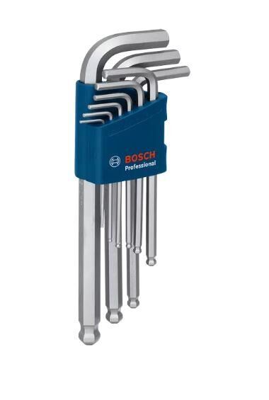 BOSCH Alyan Anahtar Takımı Hex 9 P.(1,5-10mm) En Ucuz - Nalburadam.com